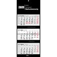 Alpha Edition - 3-Monatskalender Black 2025 Bürokalender, 33x20cm ...