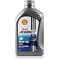 Shell Advance 4T Ultra 10w-40 100% Synthetic Motorcycle Oil 1 Liter ...