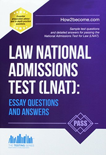 Law National Admissions Test (LNAT): Essay Questions and Answers (LNAT ...
