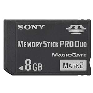 8 GB Sony - Memory Stick Pro Duo Mark2 Memory Card Adapter Included for ...