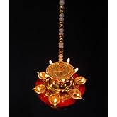 Buy Nabhya Hanging Deep Double Step 3 Layer Electric Deepam Light Pooja ...