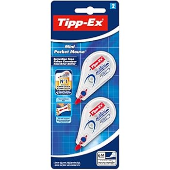 Tipp-Ex Mini Pocket Mouse Correction Tapes - 6 m, Pack of 2: Amazon.co ...