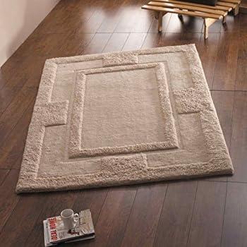 Think Rugs Valentine VL-10 100% Wool Indian Hand Carved Rug, Beige, 120 ...