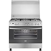 Zanussi Free Standing Gas Cooker 5 Burners Taste Max - Large Digital ...