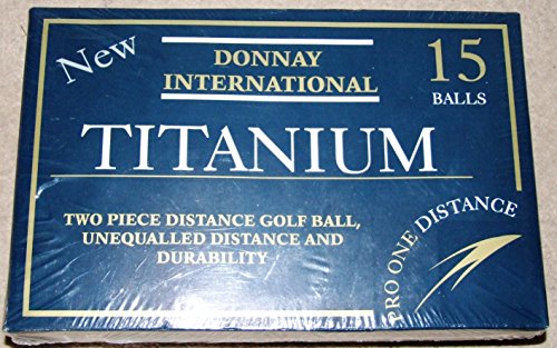 DONNAY New International Titanium Set of 15 White Golf Balls Two Piece ...