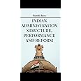 Buy Indian Administration Structure, Performance and Reform Book Online ...