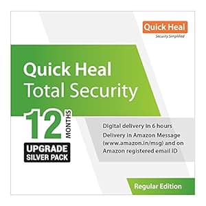 Quick Heal Total Security Renewal Upgrade Silver Pack - 1 User, 1 Year ...