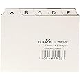 Durable A7 Index Card Set | Includes Printed A-Z Tabs | White | Made of ...