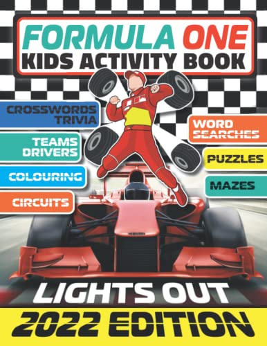 Formula One Kids Activity Book: F1 Themed Trivia, Puzzles, Word Search ...