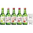 Jinro Chamisul Soju Fruity Flavours - Pack of 5 (Peach,Grapefruit, Plum ...