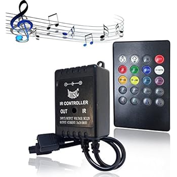 RGB SOUND ACTIVATED CONTROLLER FOR COLOUR CHANGING LED STRIP LIGHTS ...