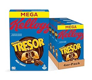 Kellogg's Tresor Milk Choco | Cerealien mit Schokofüllung | 4er ...