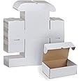 RLAVBL 25 Cardboard Boxes 9X6X3in(22.9 * 15.3 * 7.7cm) White Shipping ...