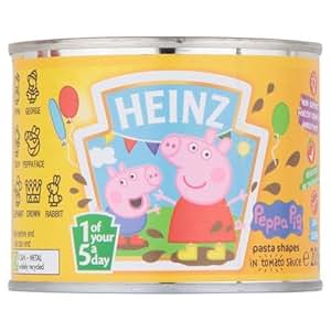 Heinz Peppa Pig Pasta Shapes in Tomato Sauce, 205 g: Amazon.co.uk: Grocery