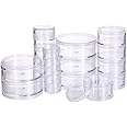 BENECREAT Mixed Size Stackable Plastic Bead Storage Containers 4 Column(5 Layer/Column) Round ...