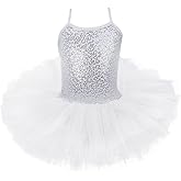 IMEKIS Vestito da Danza Classica per Ragazze con Maniche a Mosca ...