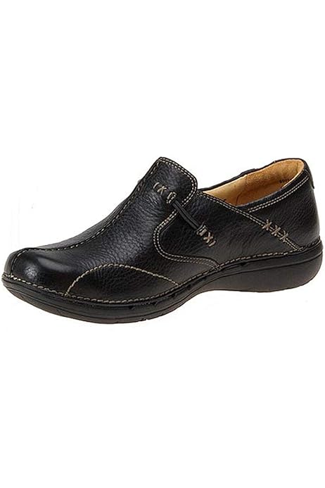 Clarks Unstructured Women's Un Loop Black Slip-on Shoe Top Sellers | emergencydentistry.com