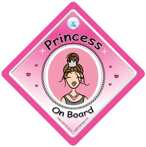 Buy Princess On Board Car Sign, Princess On Board Sign, Princess On ...