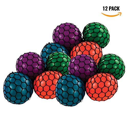 16% OFF on 12 Pack ! Mesh Squashy Squeeze Grape Balls - Stress Relief ...