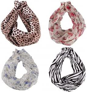 Set of 4 Magnetic Scarves: Amazon.co.uk: Jewellery
