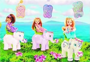 Barbie Doll Island Princess Shelly Dolls & Elephant - 1 Set - Various ...
