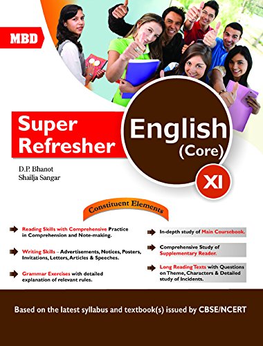 MBD English Super Refresher Core - Class 11 : D.P. Bhanot: Amazon.in: Books
