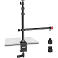 NEEWER Tabletop Camera Mount Stand with Flexible Arm, Overhead Height ...
