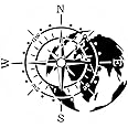 Compass Sticker Compass Rose Sticker Wind Rose Sticker Navigation ...