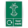 Food Waste Stickers for Bins (100 x 150 mm) Waterproof General Waste ...