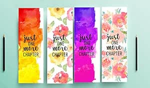 Just one more chapter Bookmarks (Set of 4) - Perfect Gift for Someone ...