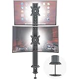 WORLDLIFT Dual Monitor Stand- Vertical Stack Monitor Desk Mount for Two ...
