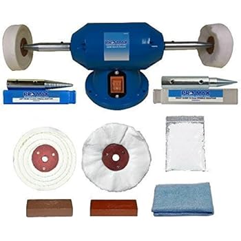 Jewellery Polishing Machine 6" 250W Bench Grinder and 6" Jewellery ...