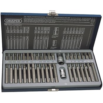 Draper Expert 21932 40-Piece Draper Tx-Star, Hex and XZN Bit Set ...