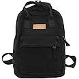 DKIIL NOIYB Aesthetic Backpack for School, Canvas Cute Backpack School Backpack Solid Color ...