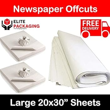 One pack / ream / 10kg 600 sheets white wrapping packing packaging ...
