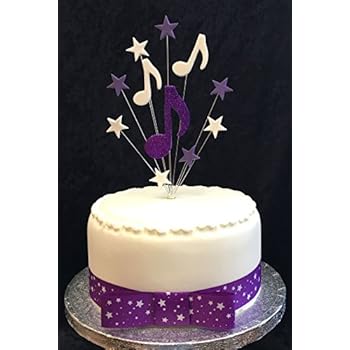 Musical Notes Cake Topper: Amazon.co.uk: Kitchen & Home