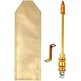 KIING Golden Car Flag Rod with Bracket and Cover (Golden) for All Car ...