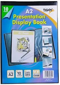 A2 10pkt Premium Black Cover Display Book Presentation Folder Wallet ...