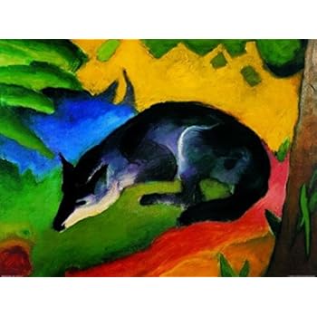 Amazon.de: Franz Marc - Der Blaue Fuchs, 1911 Poster Kunstdruck (80 x 60cm)