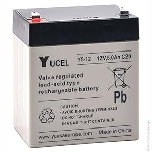Yucel - SLA Battery Y5-12 12V 5Ah YUCEL - Unit: Amazon.co.uk: Electronics