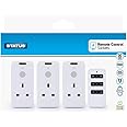STATUS Remote Control Socket | White Remote Control Plug UK | Pack of 3 ...