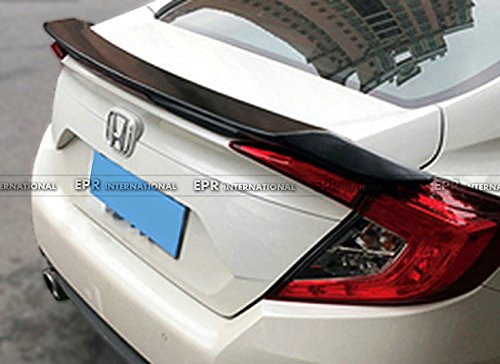 Buy FRP Fiber Glass For Honda 10th Generation Civic FC RS Style Rear Trunk Boot Spoiler Wing Lip ...