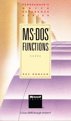 Read PDF MS-DOS Functions (Programmer's Quick Reference Series) by ...