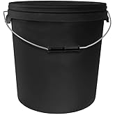 5, 10, 20, 25 or 33 Litre Black Buckets with Lids Hydroponics DIY DWC ...