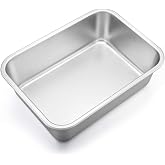 Joyfair Small Baking Tray Set of 2, Stainless Steel Baking Sheet Pans ...