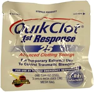 QuikClot 1st Response Advanced Clotting Sponge - 25g: Amazon.co.uk ...