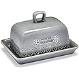 Cooksmart British Designed Ceramic Butter Dish With Lid | Large Butter ...