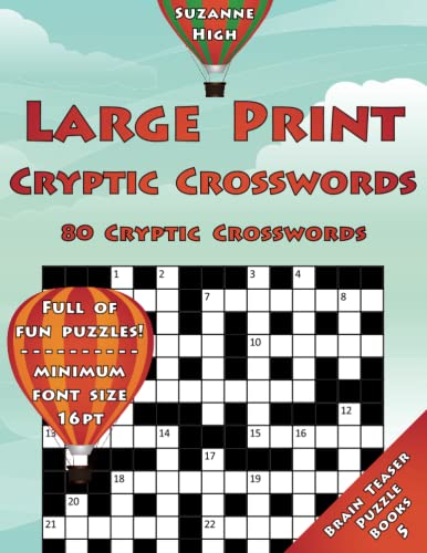 Large Print Cryptic Crosswords: 80 Cryptic Crosswords: Full of Fun ...