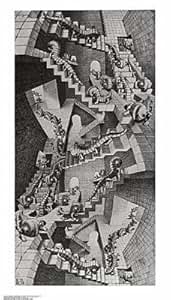 M.C. Escher - House of Stairs - M.C. Escher Poster Print (45.09 x 79.38 ...