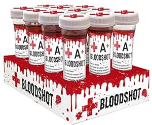 BloodShot - Liquid Candy - Blood candy - Halloween - 12 units: Amazon ...